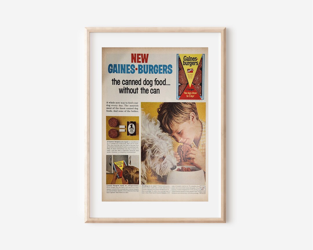 Vintage Print Advertisement Original Print Ad 1964 Life Magazine Gaines ...