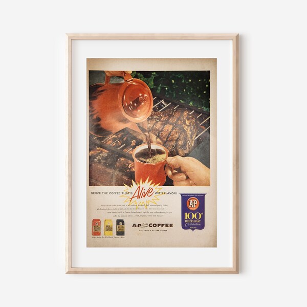 Coffee Advertisement - Etsy