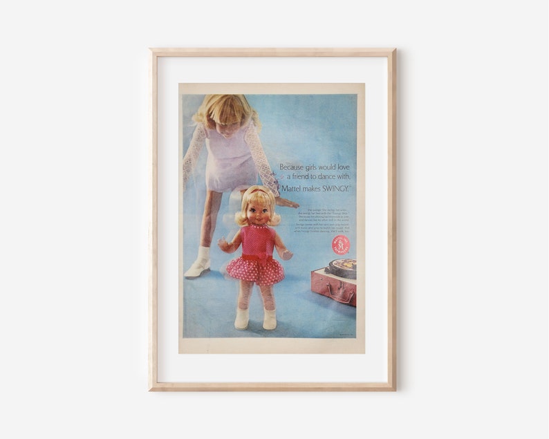Vintage MATTEL SWINGY DOLL Advertisement Original Print Ad - Etsy