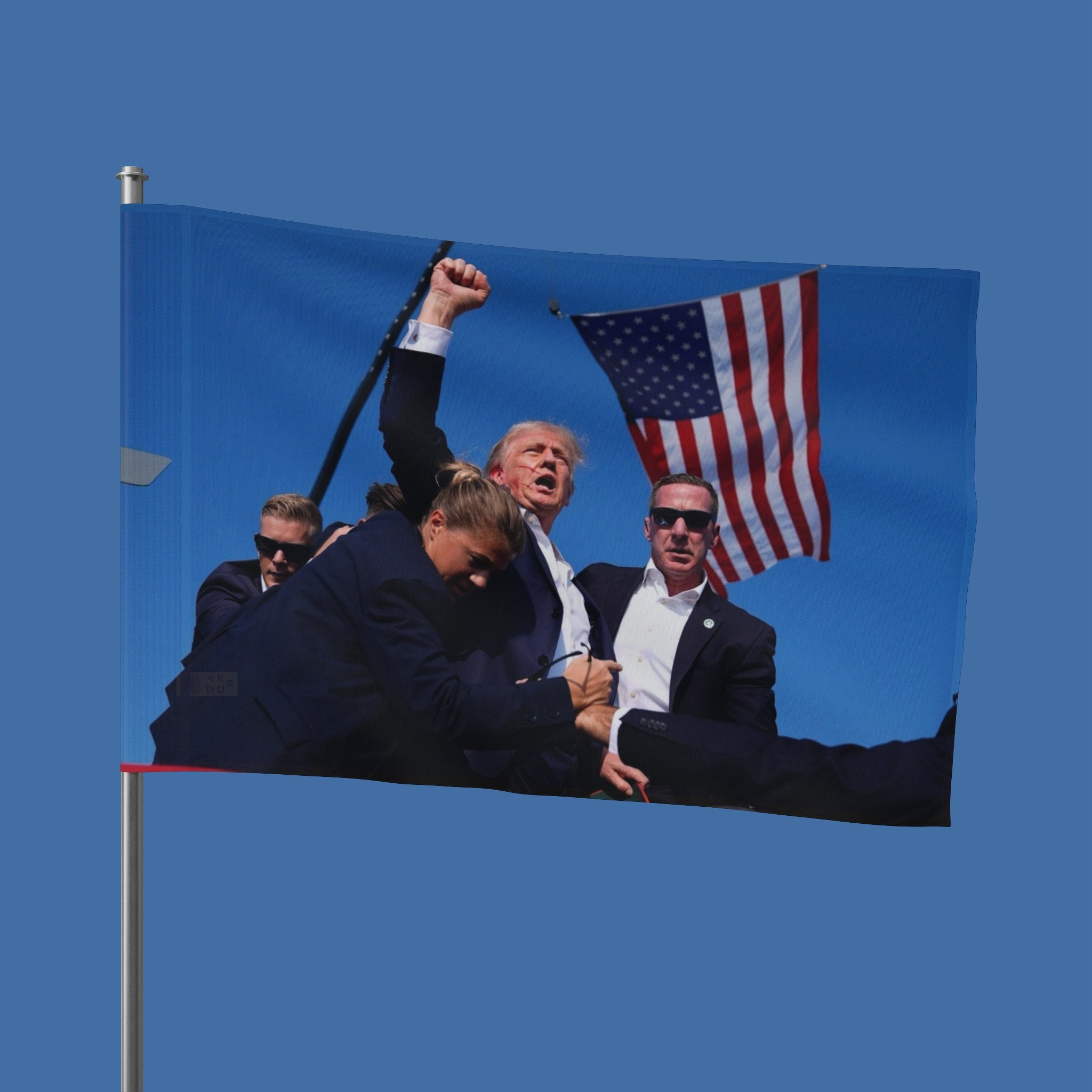 Trump Fist Pump Flag - TRUMP Rally July 13th 2024 - Etsy