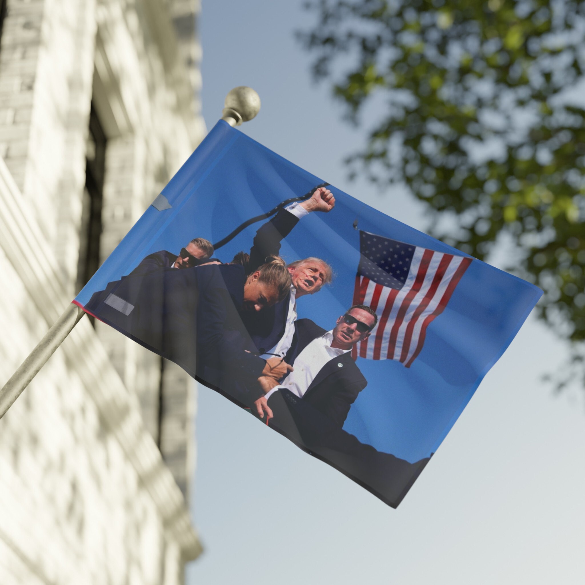 Trump Fist Pump Flag - TRUMP Rally July 13th 2024 - Etsy