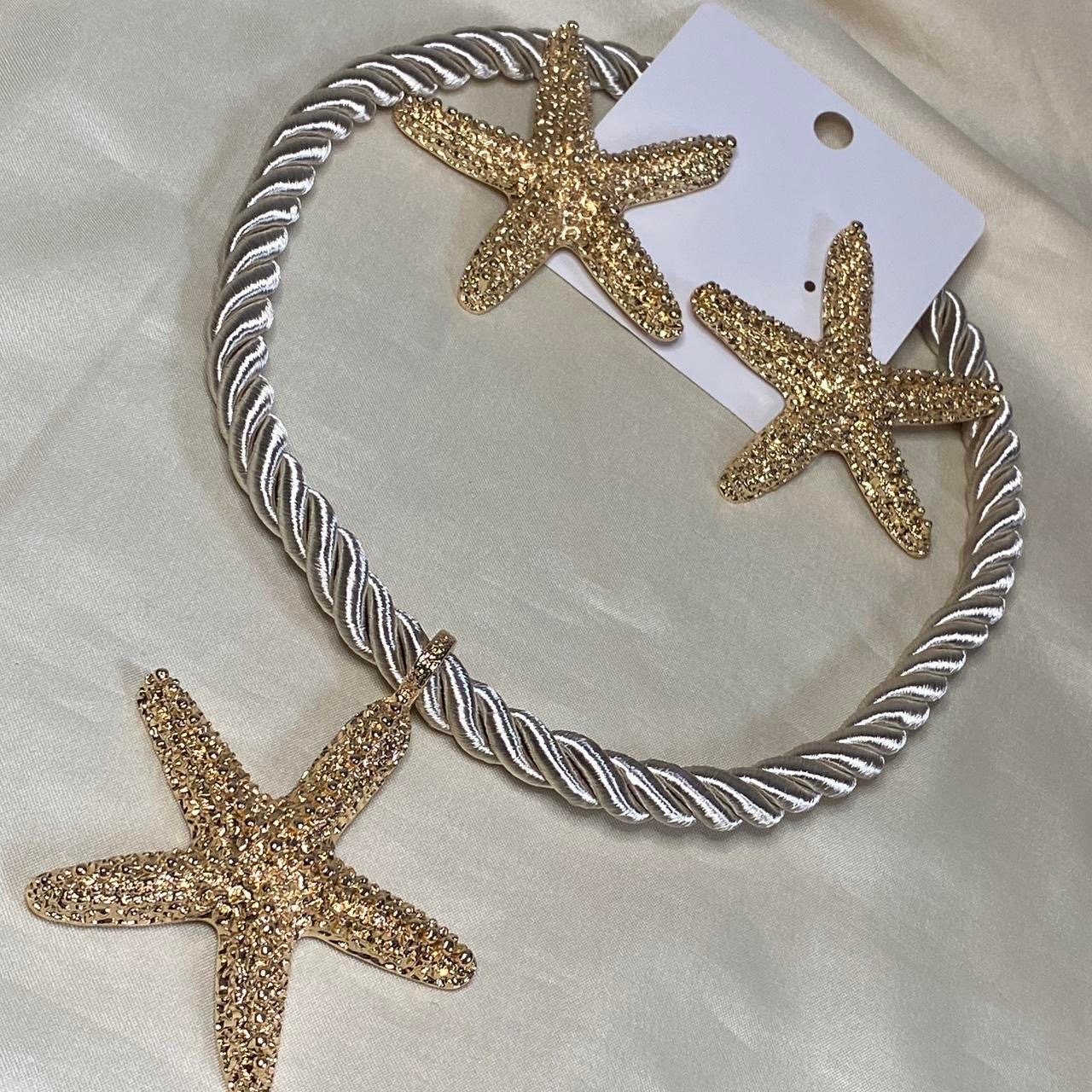 Stunning Chunky Starfish Jewellery Set Necklace Earrings - Etsy