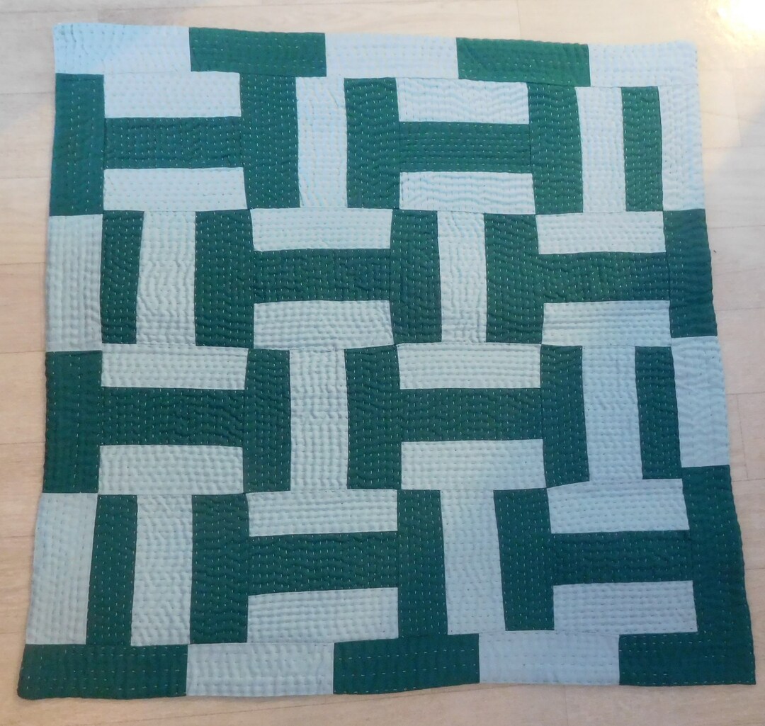 Green Maze in Textile Art - Etsy Canada