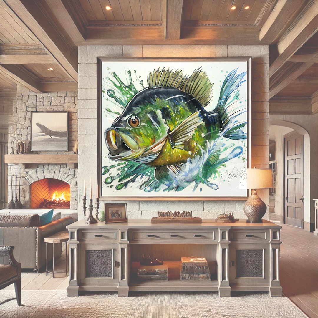 Bluegill Watercolor – Original Hand-painted Fish Art - Etsy