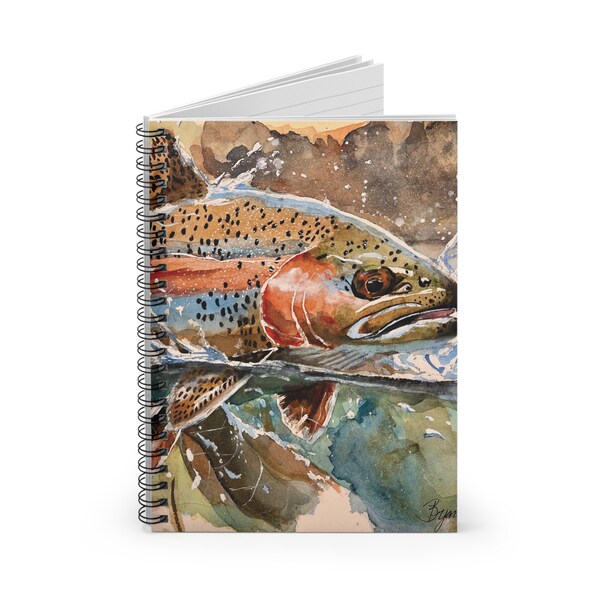 Fishing Art Notebook - Etsy