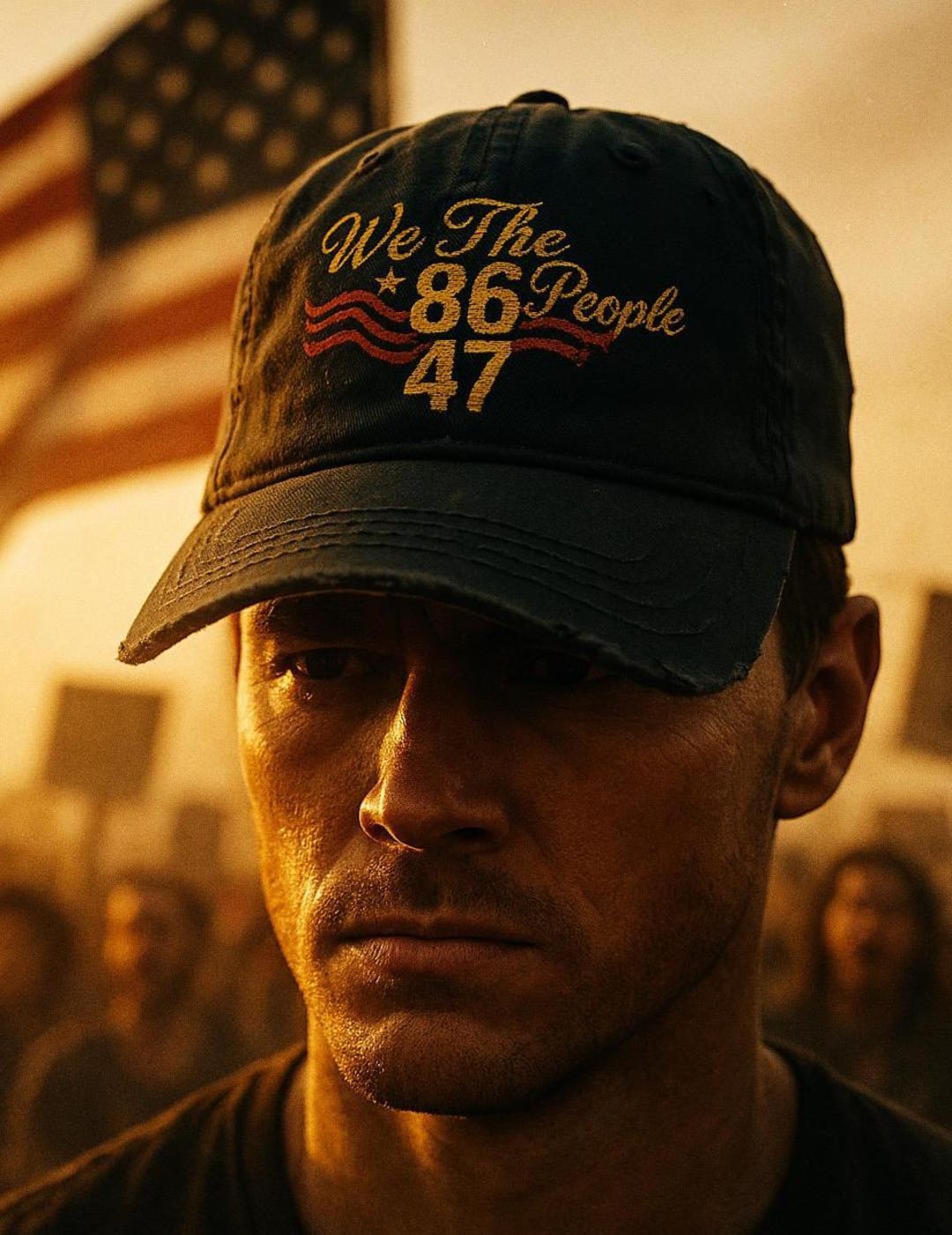 Embroidered Resist Hat – We the People, 86/47 USA Democracy Cap ...