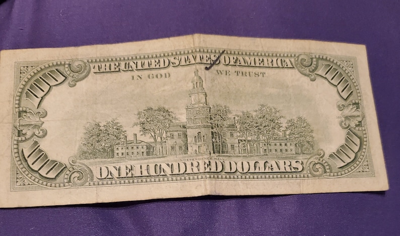 100.00 Bill 1981 - Etsy