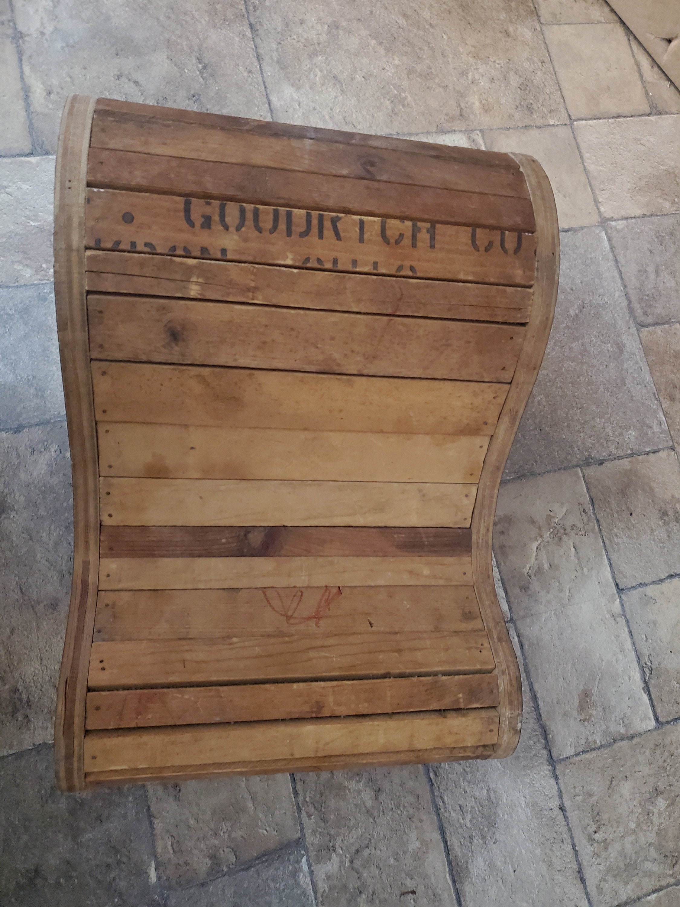 Wooden Vintage Gout Stool, Goodrich Co. - Etsy