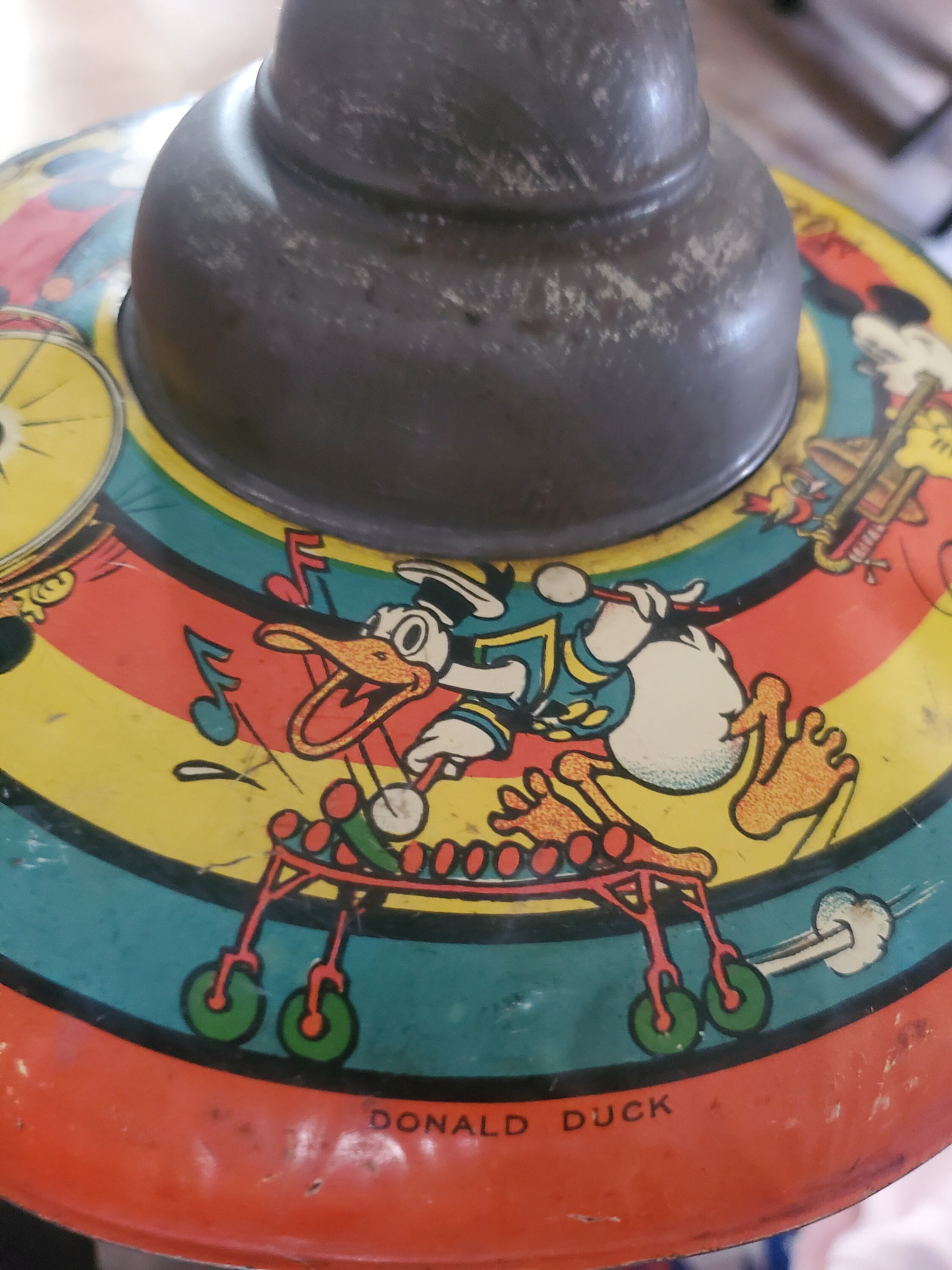 Mickey Mouse Spinning Top 1930's Walt Disney Enterprises, Made in USA ...
