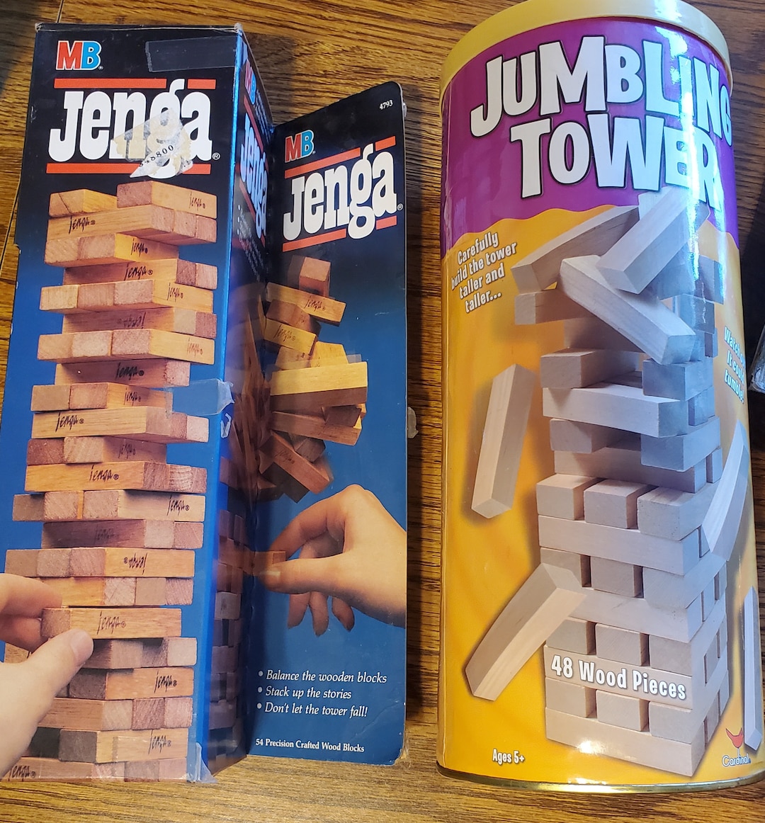 Jumbling Tower & MB Jenga - Etsy