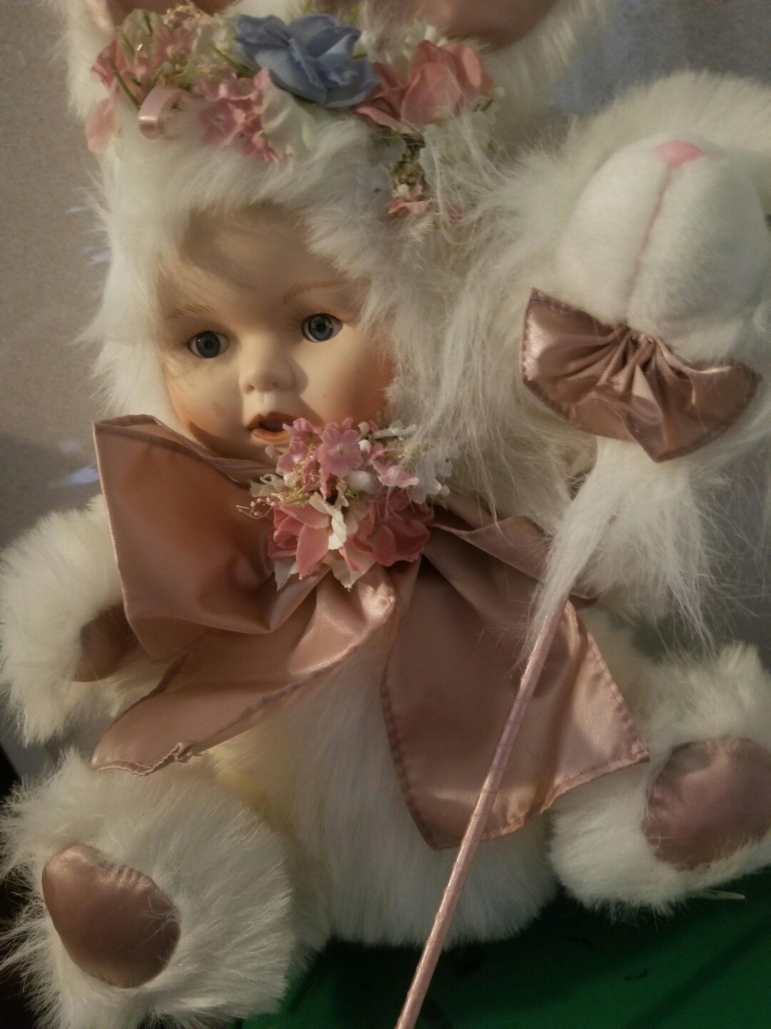 Vintage Porcelain Baby Doll Easter Kind - Etsy