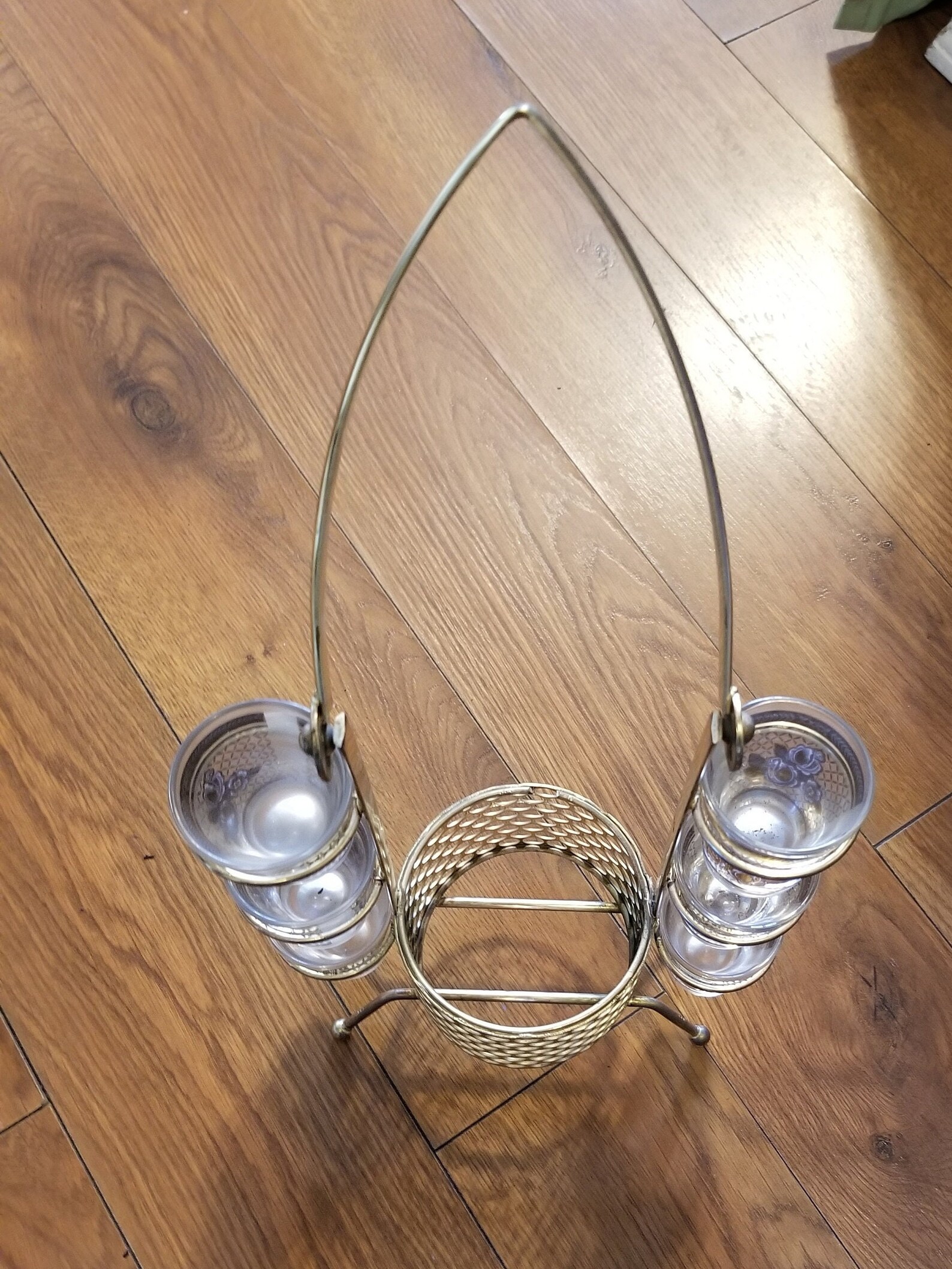 Mid Century Modern Atomic Age Starlyte Bar Set Caddy. Dispenser & 6 ...