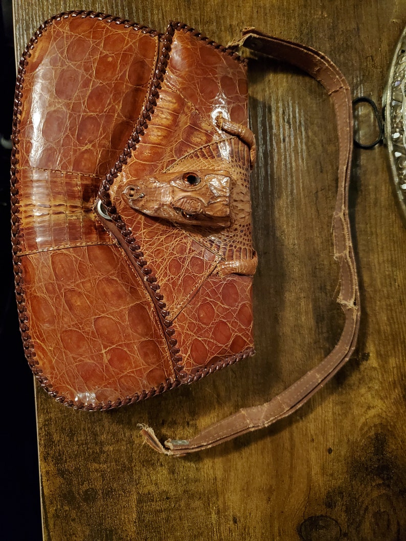 Unique Genuine Alligator Purse - Etsy