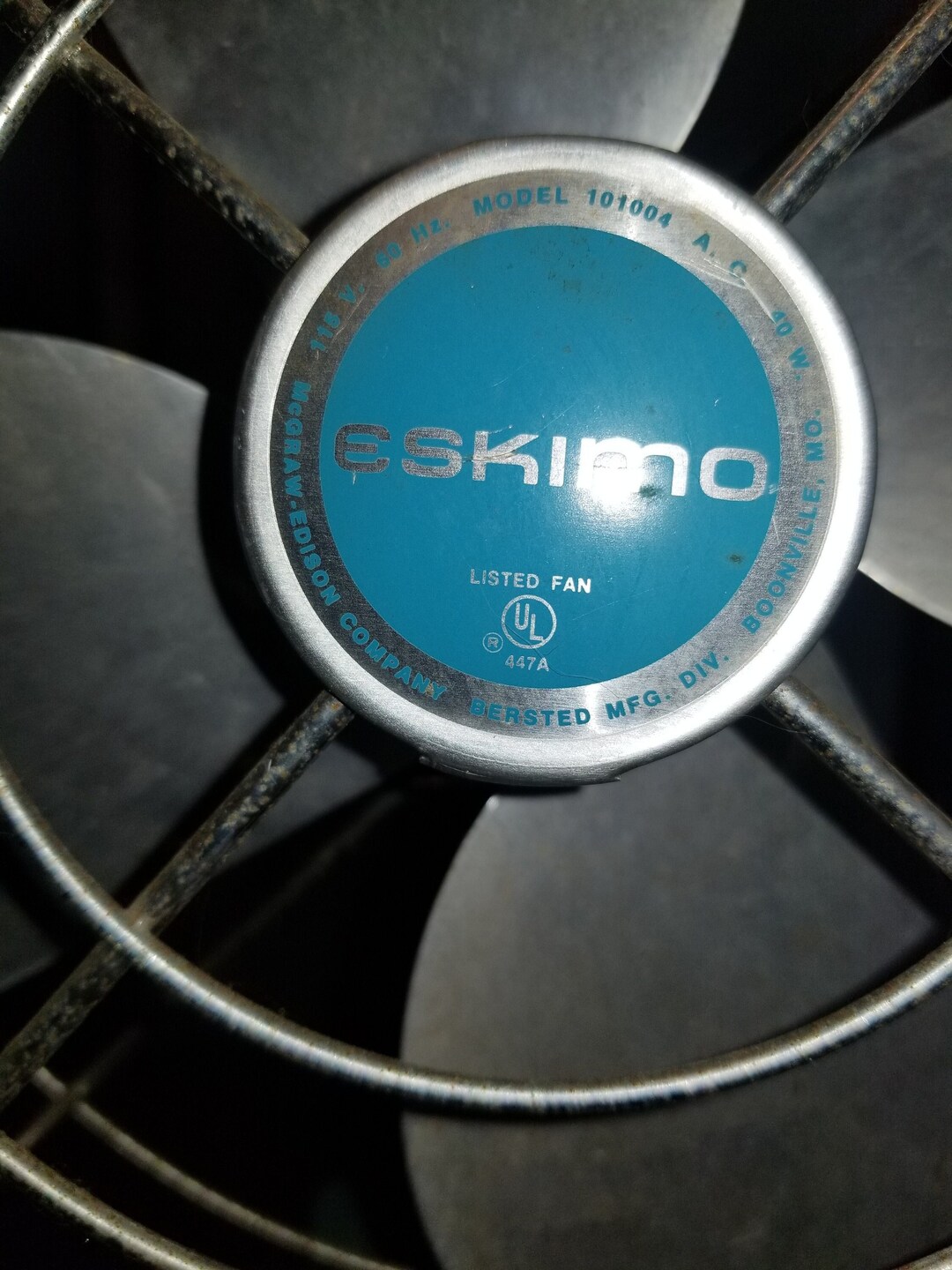 ESKIMO Metal Fan 1960's - Etsy