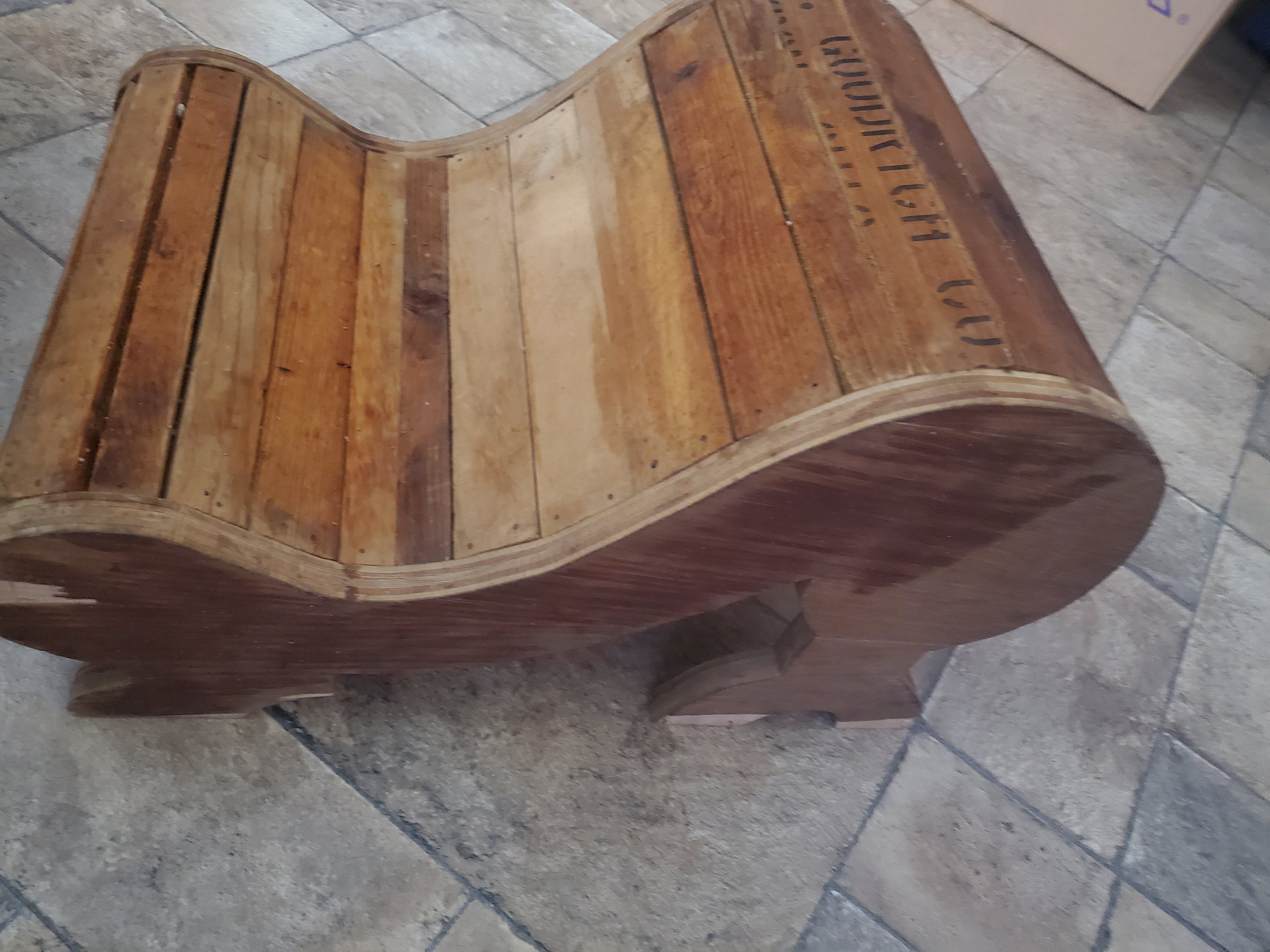 Wooden Vintage Gout Stool, Goodrich Co. - Etsy