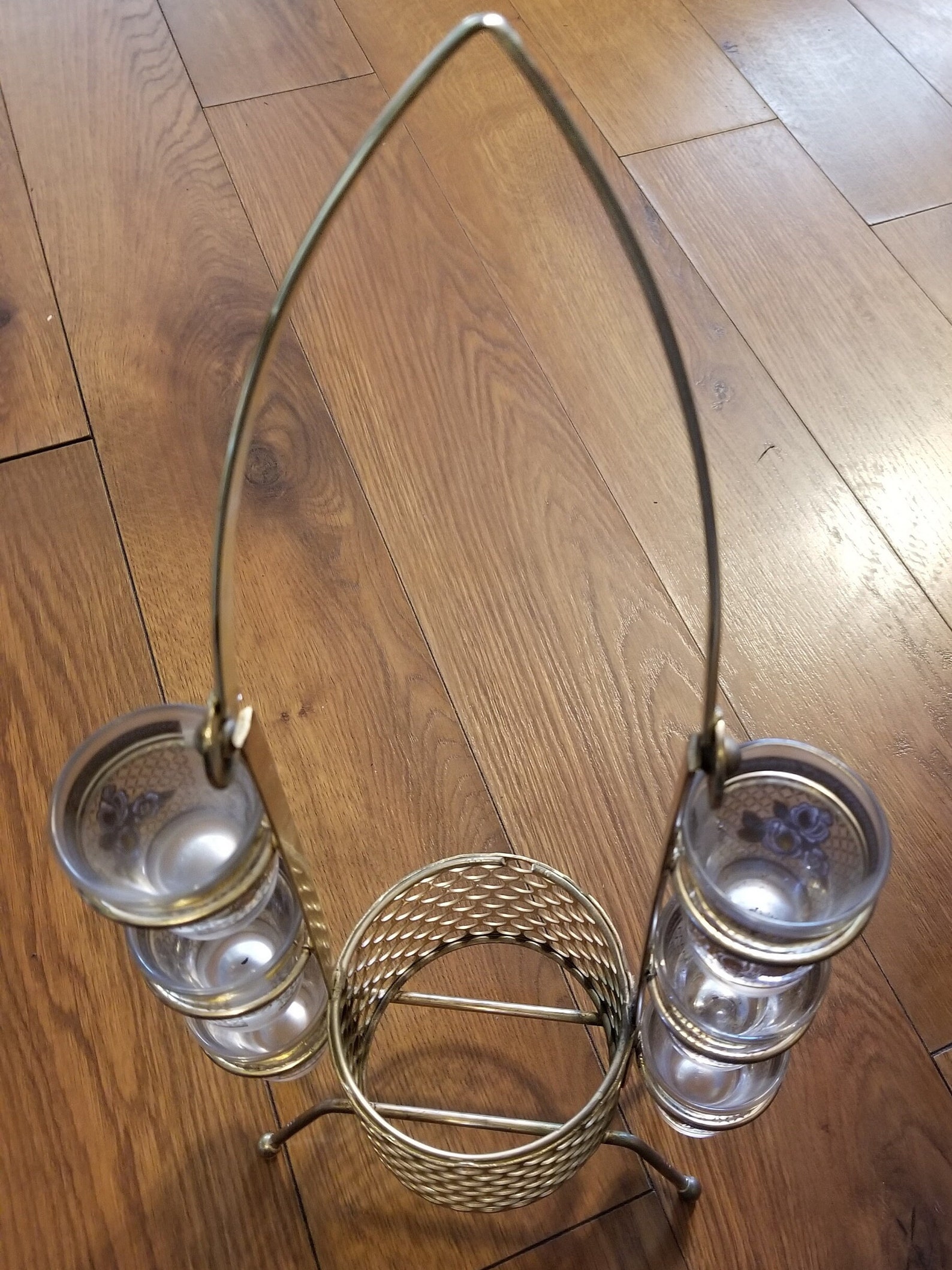 Mid Century Modern Atomic Age Starlyte Bar Set Caddy. Dispenser & 6 ...