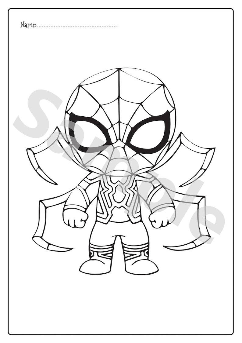 Spiderman Coloring Pages for Kids | 50 Printable Pages for Children's ...