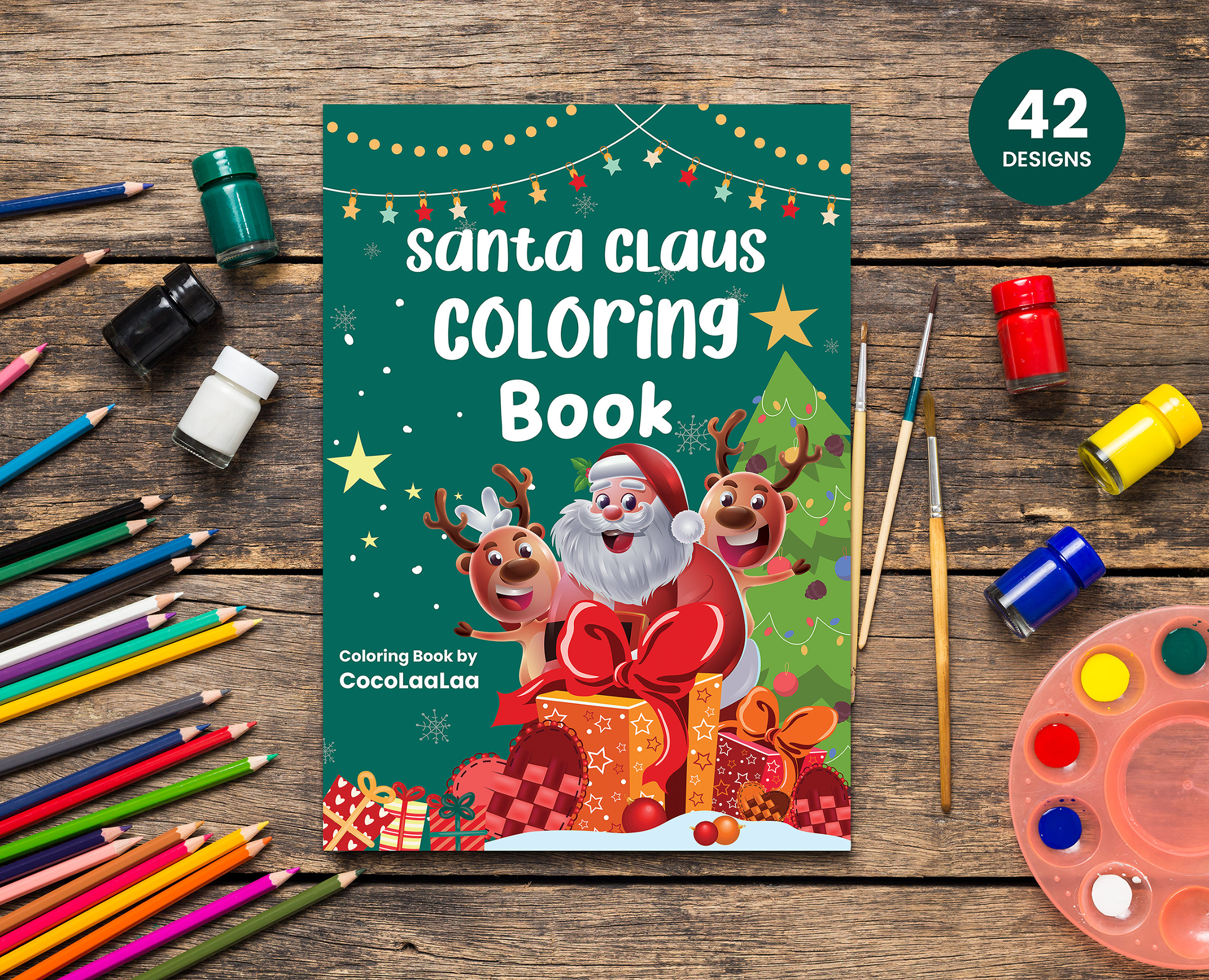 Santa Claus Coloring Pages For Kids Printable