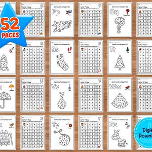 52 Letter Maze Games, Letter Find & Circle Games | Letter Puzzle Games ...