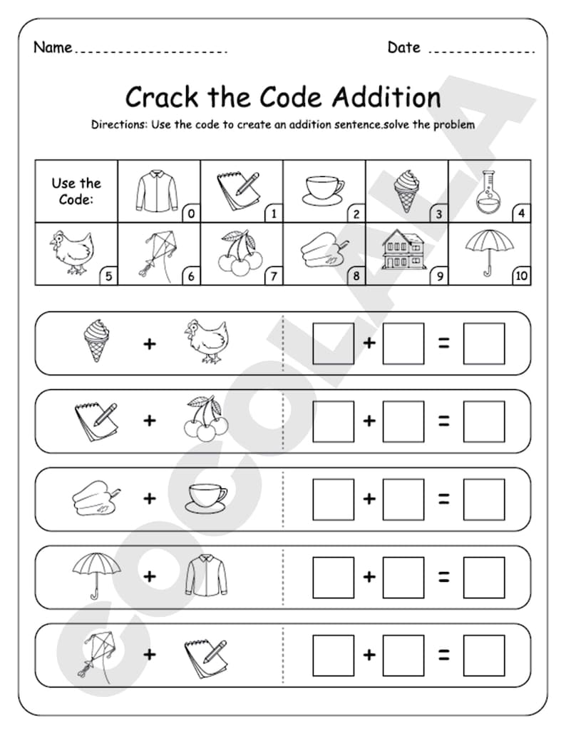 Kindergarten Math Worksheets Printable PDF | Addition & Subtraction ...