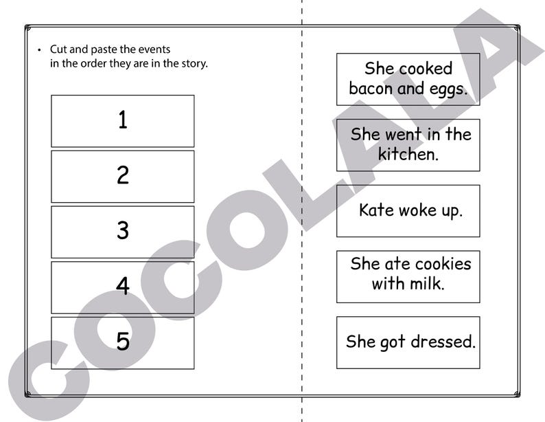 1st Grade Story Sequencing Cut & Glue Worksheets | Reading ...