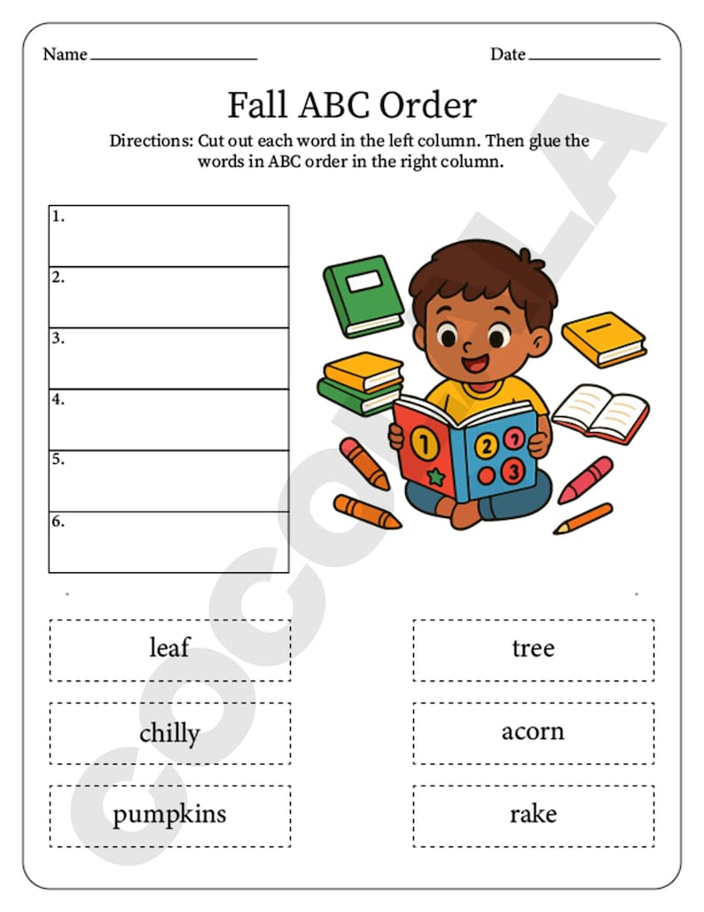 First Grade Fall Theme Worksheets Printable | Autumn Math & Literacy ...