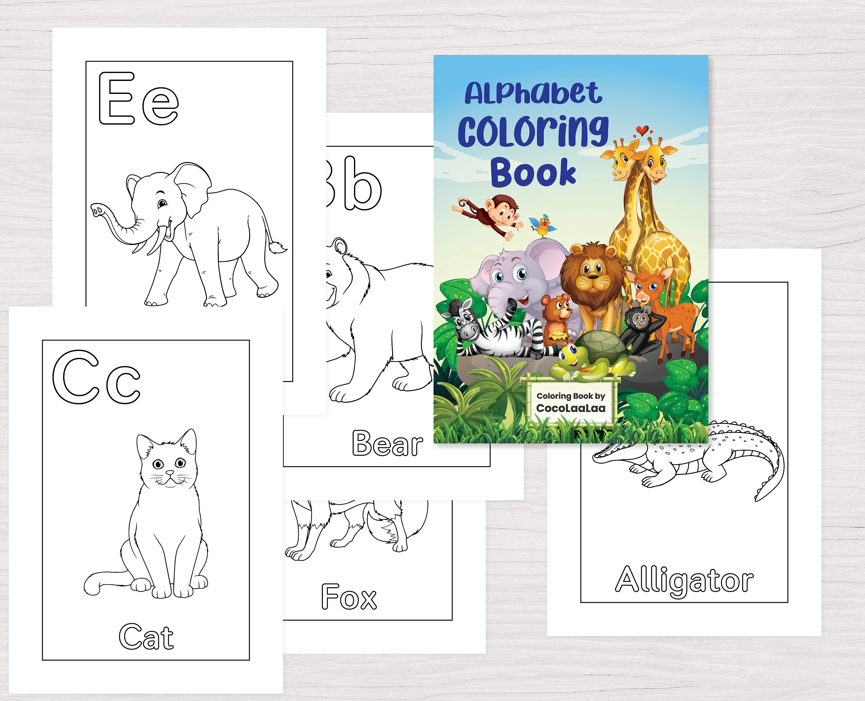 26 Alphabet Animal Coloring Pages | Printable Worksheets for Kids ...