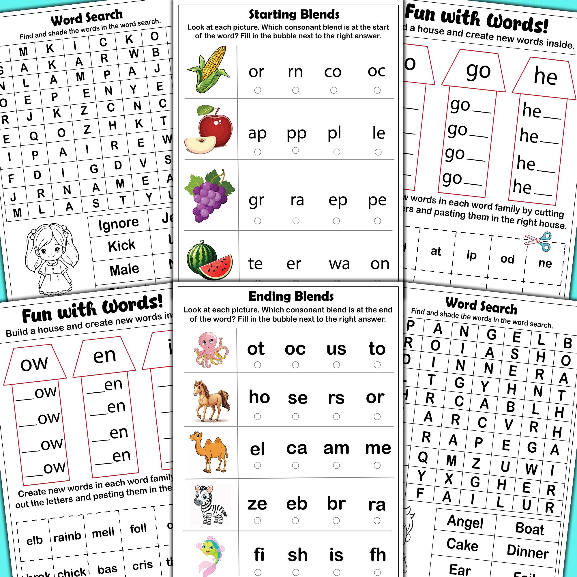English Vocabulary Learning Worksheets 65 Printable Vocabulary Practice ...