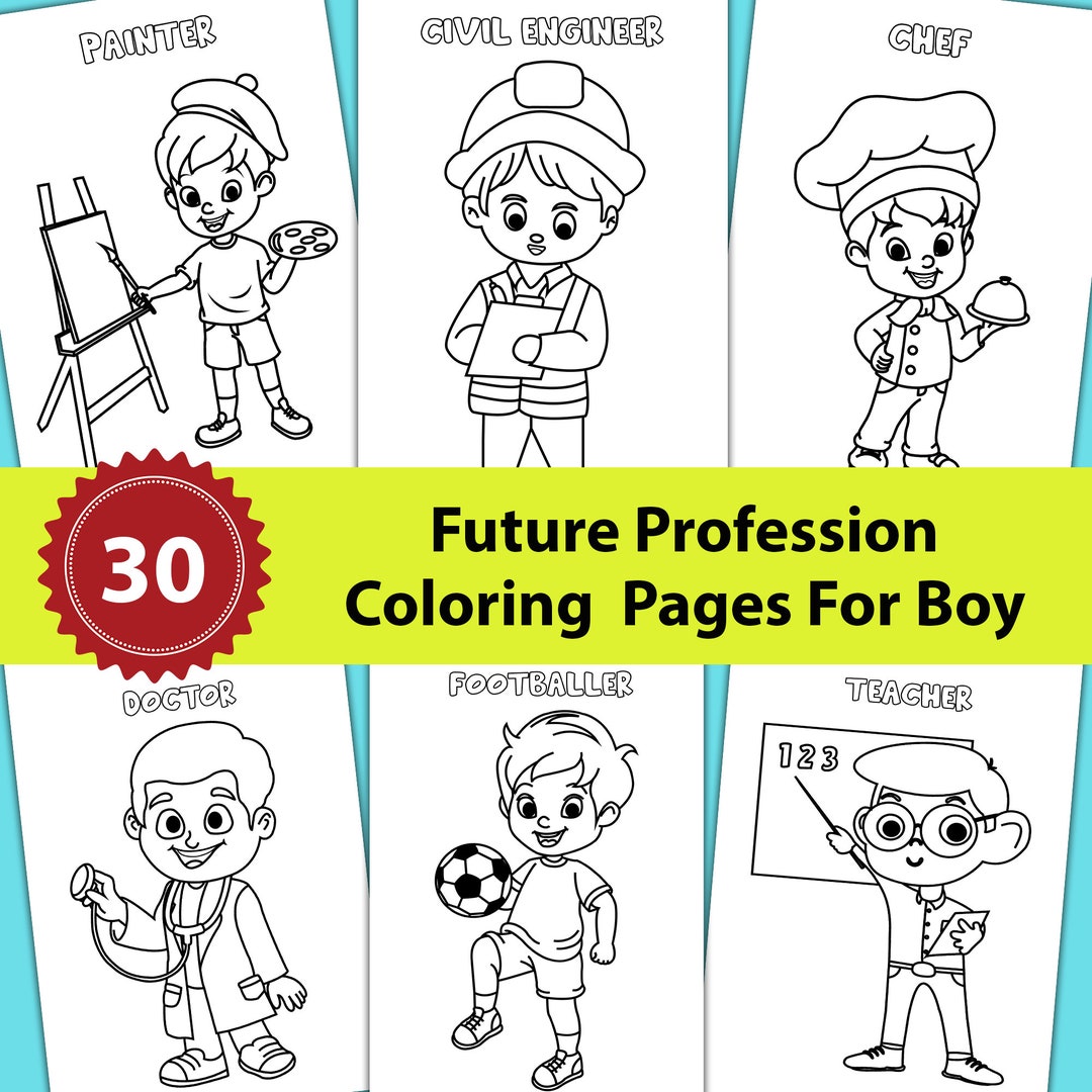 Aim in Life Printable Coloring Pages Kids Coloring Pages Future Jobs ...