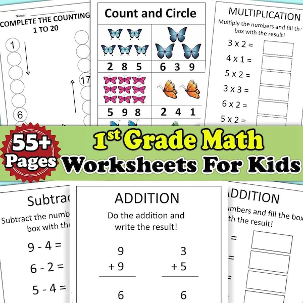 Math Standard 1st Grade - Etsy New Zealand