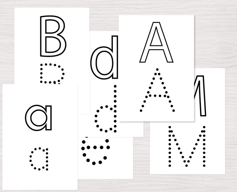 54 Alphabet Tracing Pages Handwriting Practice for Kids, Letter Tracing ...