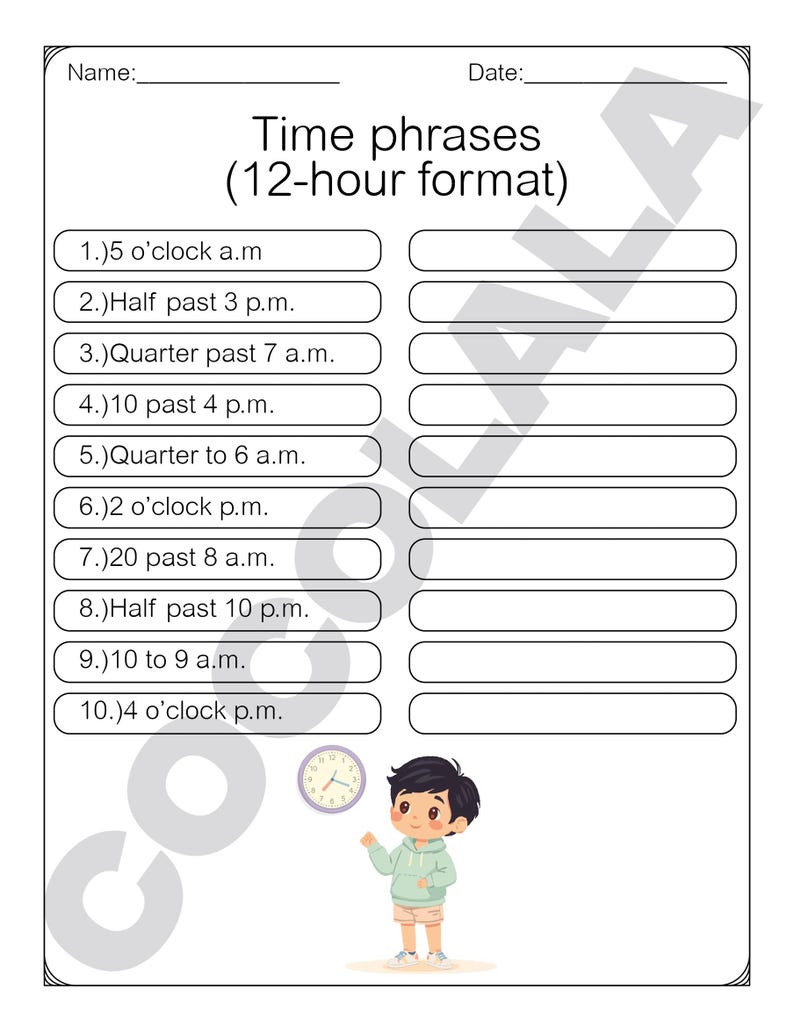 Time & Calendar 3rd Grade Math Worksheets 76 Pages Grade 3 Time ...