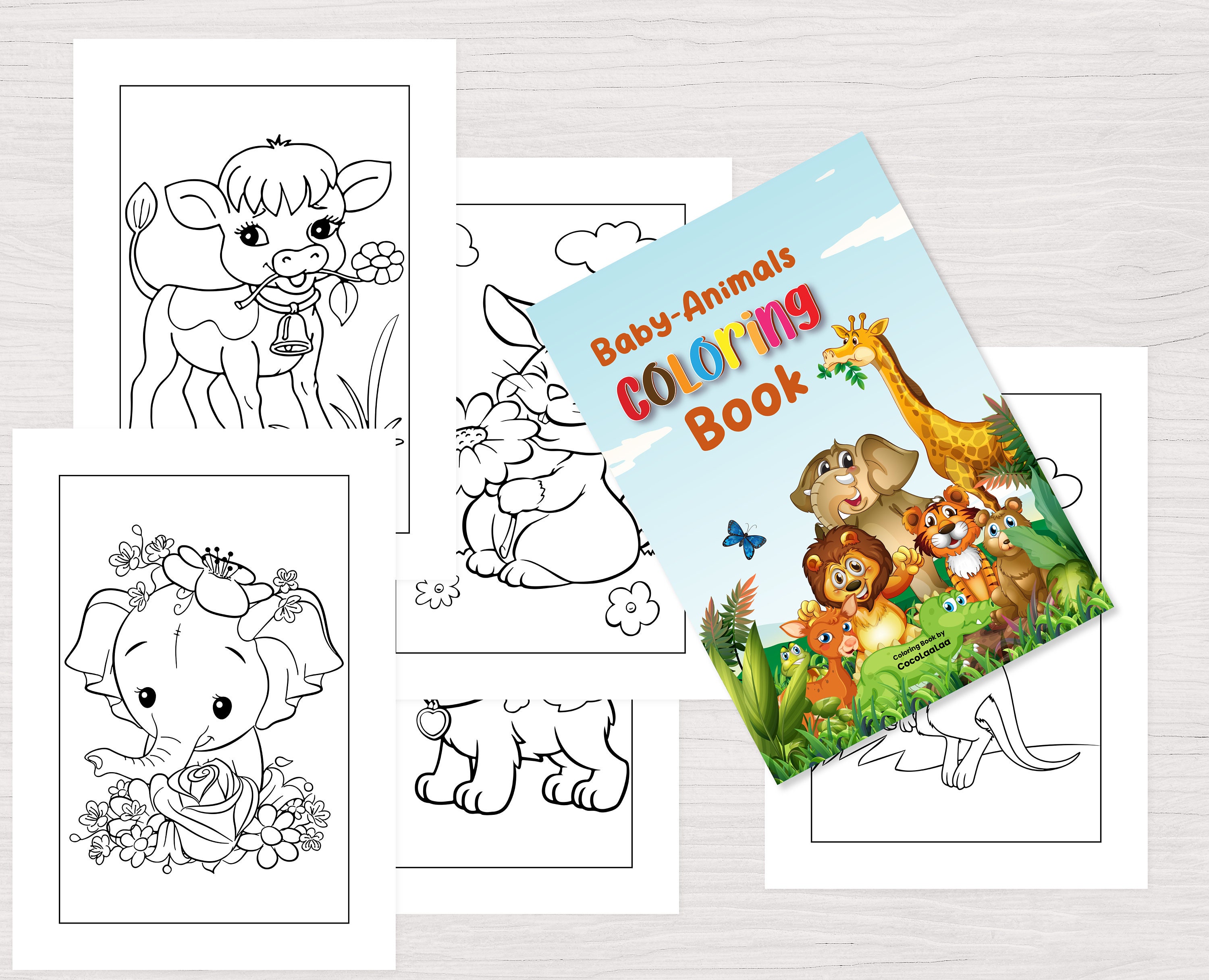 62 Baby Animals Coloring Pages for Kids, Printable Coloring Pages for ...