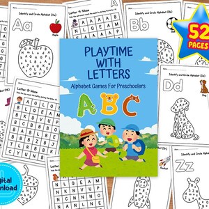 52 Letter Maze Games, Letter Find & Circle Games | Letter Puzzle Games ...