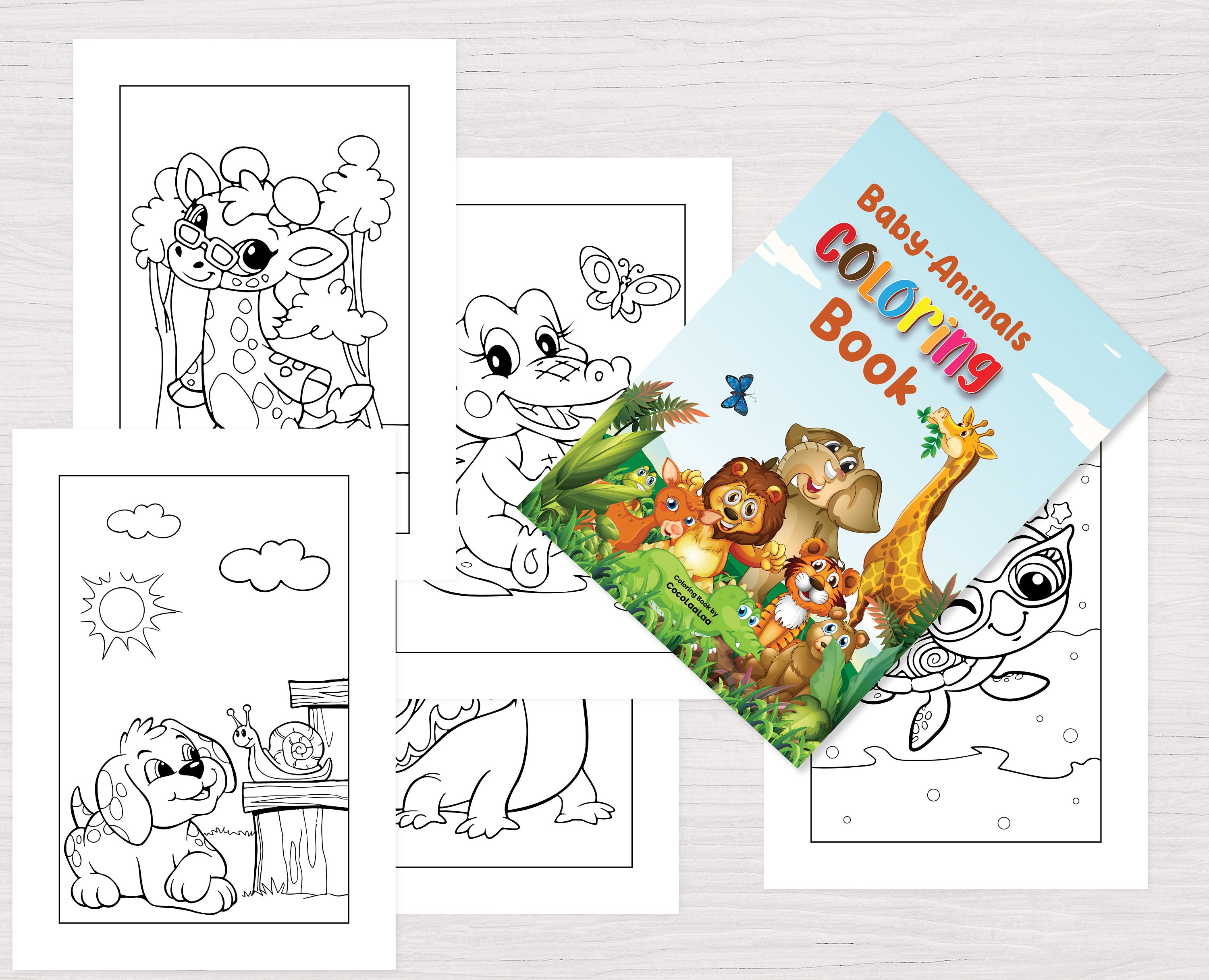 62 Baby Animals Coloring Pages for Kids, Printable Coloring Pages for ...