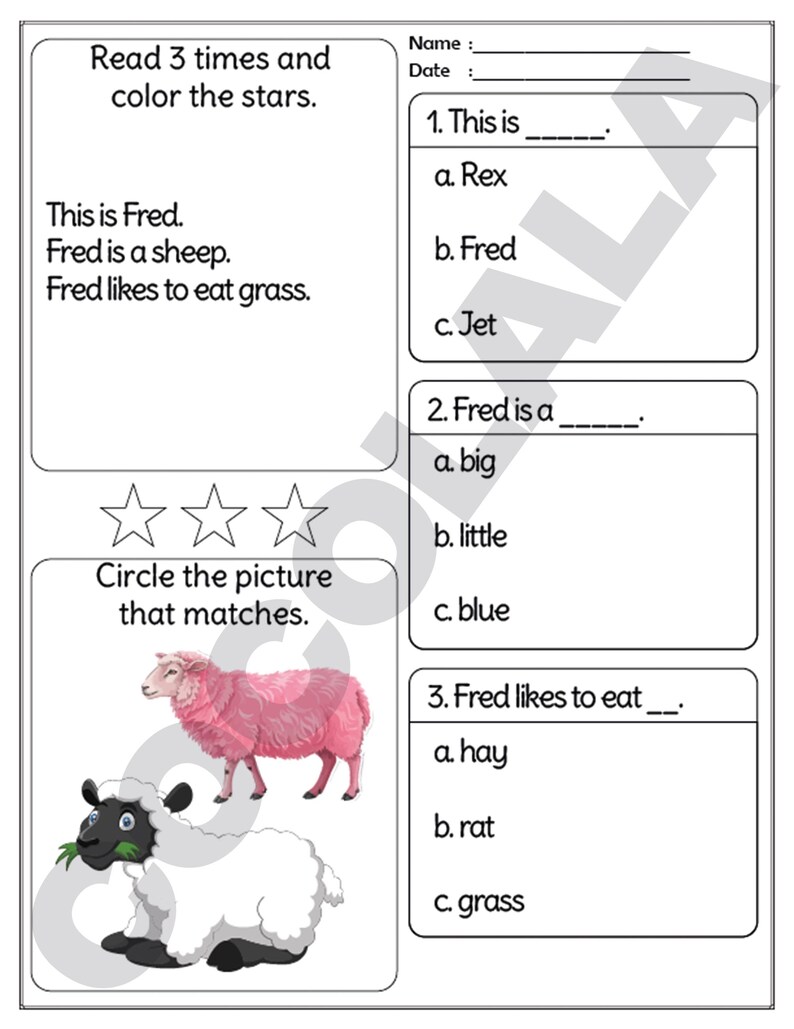 Reading Comprehension Worksheets 50 Pages | Kindergarten & First Grade ...