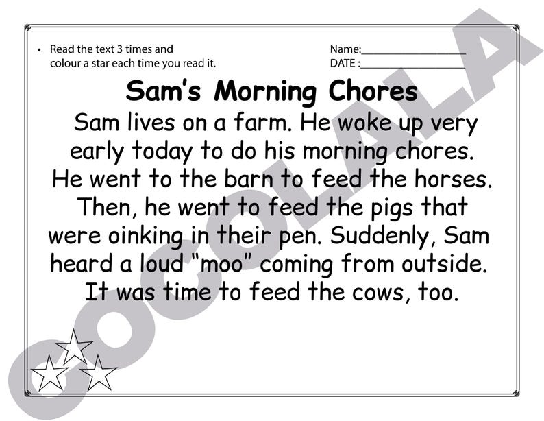 1st Grade Story Sequencing Cut & Glue Worksheets | Reading ...