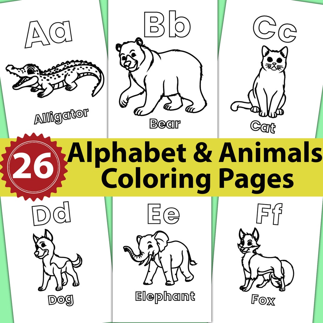 26 Alphabet Coloring Pages Printable Worksheets for Kids Preschool ...