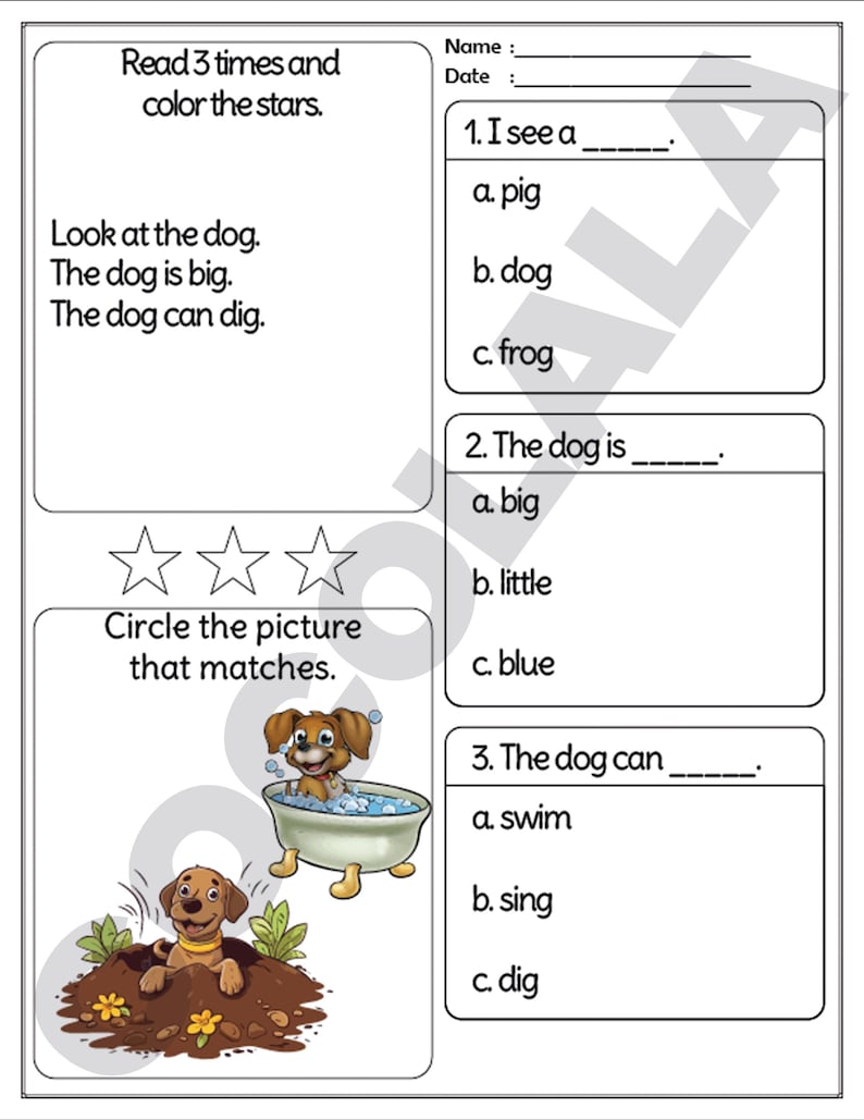 130+ Pages Reading Comprehension Worksheets Bundle | Kindergarten & 1st ...