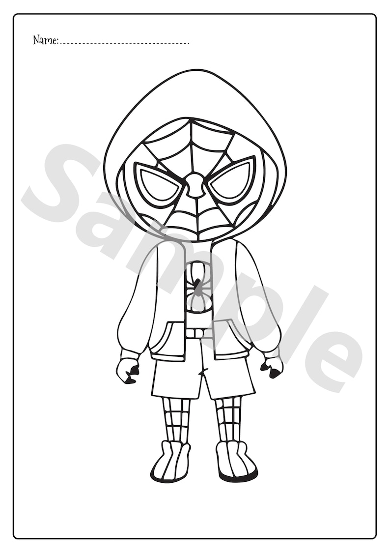 Spiderman Coloring Pages for Kids | 50 Printable Pages for Children's ...