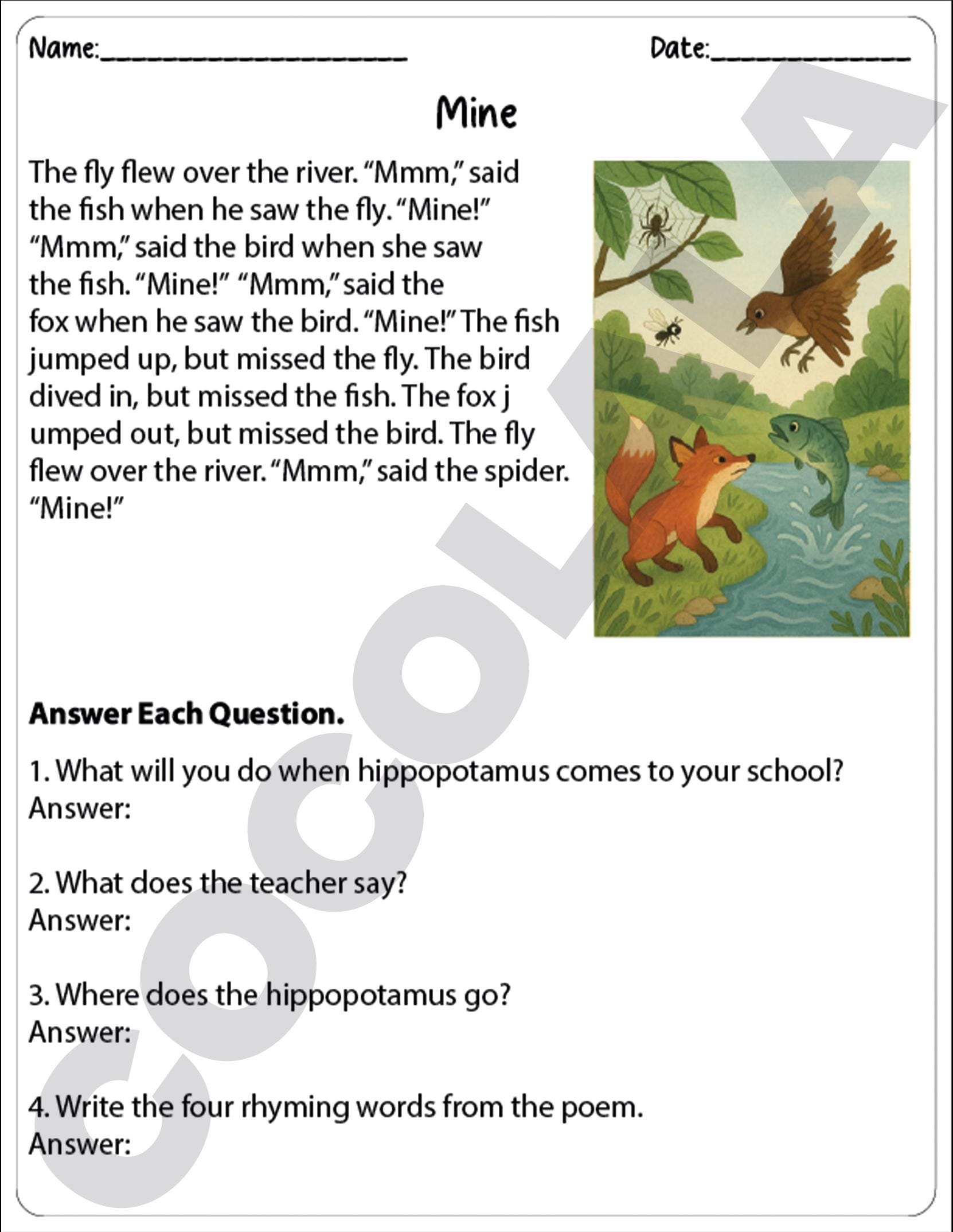 130+ Pages Reading Comprehension Worksheets Bundle | Kindergarten & 1st ...