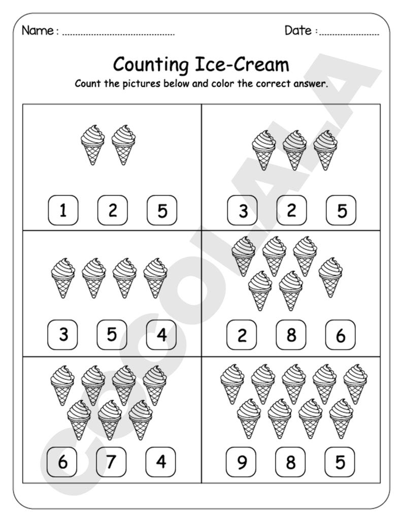 Number Worksheets Printable | Numbers 1–10 Activity | Kindergarten Math ...