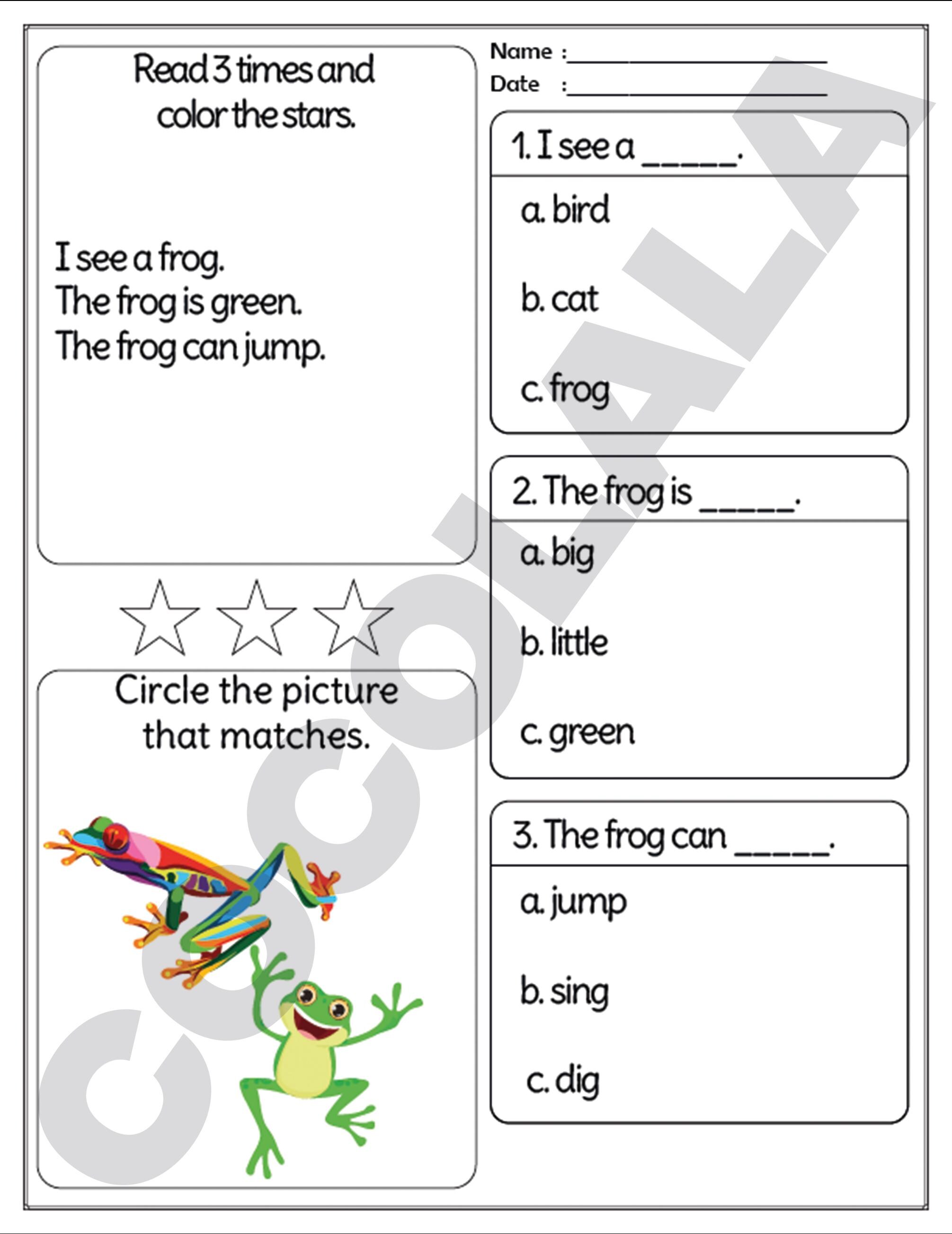 130+ Pages Reading Comprehension Worksheets Bundle | Kindergarten & 1st ...