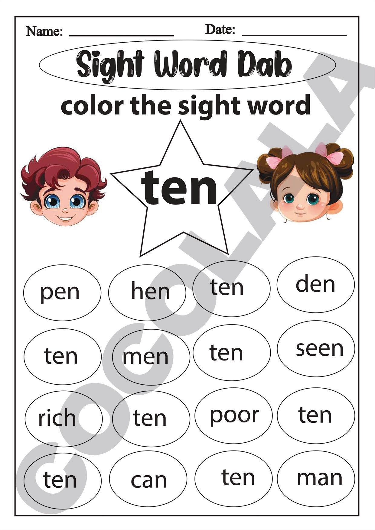 390+ Sight Words Bundle Worksheets | Reading & Spelling Practice, Word ...