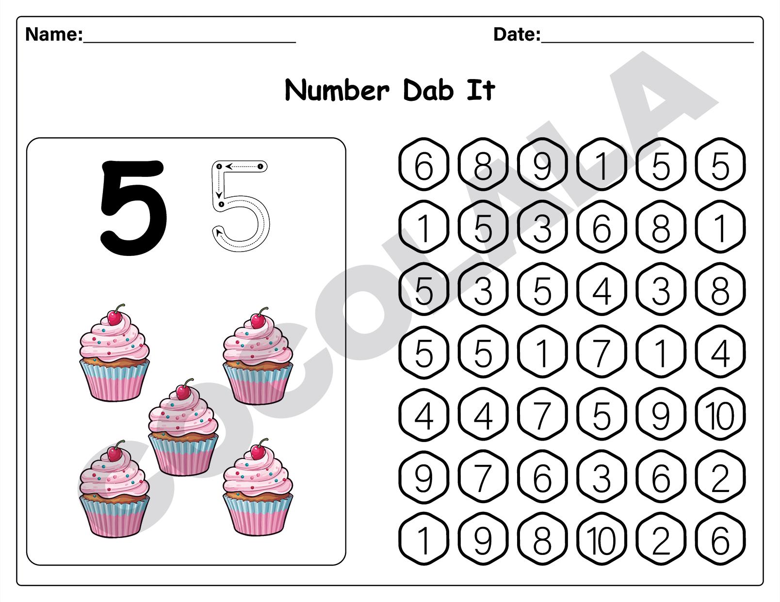 Number Dab It Worksheets 1-30 – Dot Marker Printables for Preschool and ...