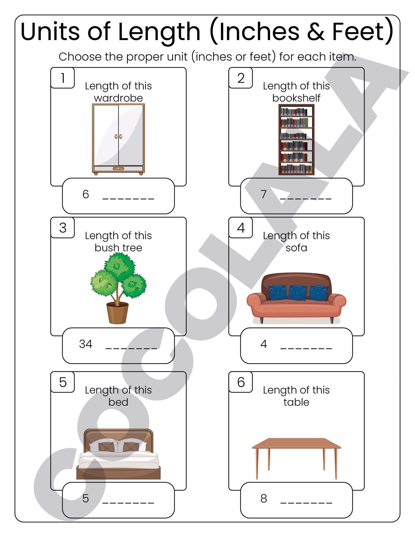 2nd Grade Math Measurement Worksheets 158 Pages | Measuring Length ...