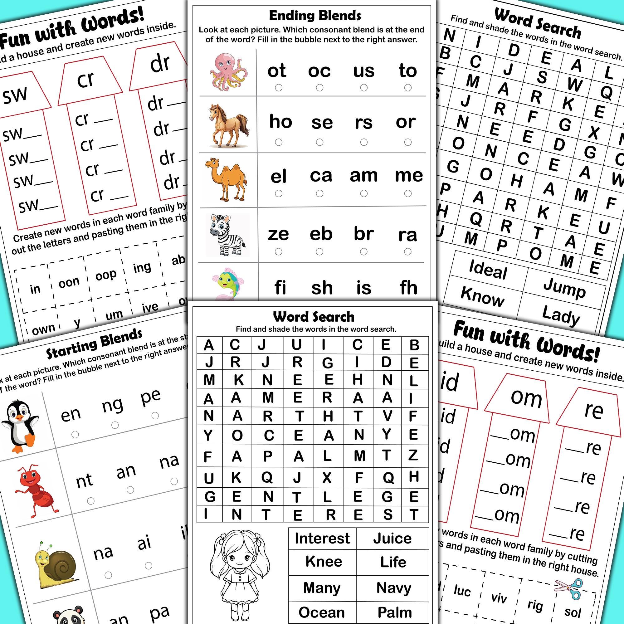 English Vocabulary Learning Worksheets 65 Printable Vocabulary Practice ...