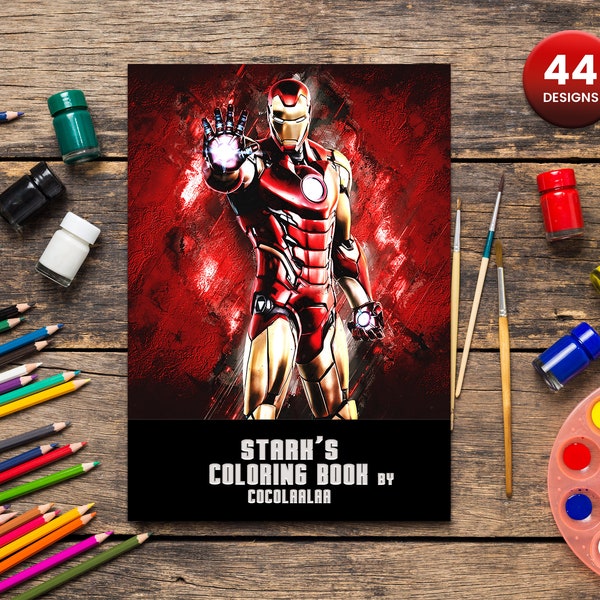 Iron Man Coloring Pages Etsy
