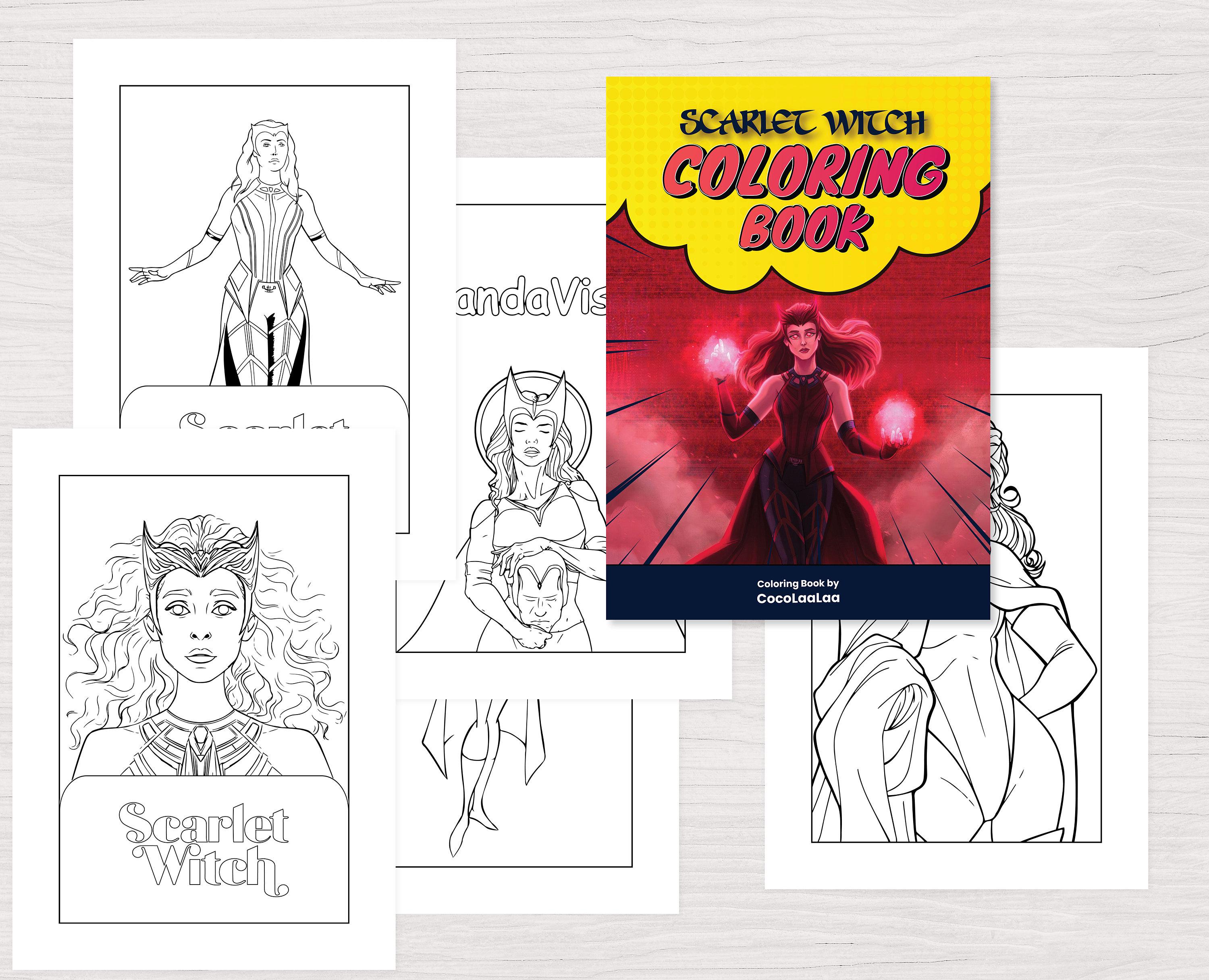 Scarlet Witch Coloring Pages