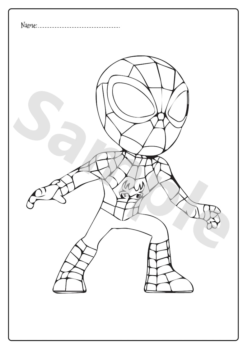 Spiderman Coloring Pages for Kids | 50 Printable Pages for Children's ...